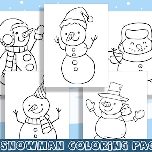 25 Adorable Snowman Coloring Pages for Preschool & Kindergarten, High ...