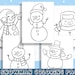 25 Adorable Snowman Coloring Pages for Preschool and Kindergarten, PDF ...