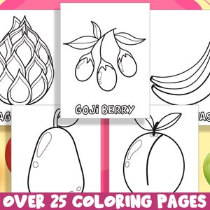 Fruit Coloring Pages: 25 Printable Fruit Coloring Pages for Preschool ...