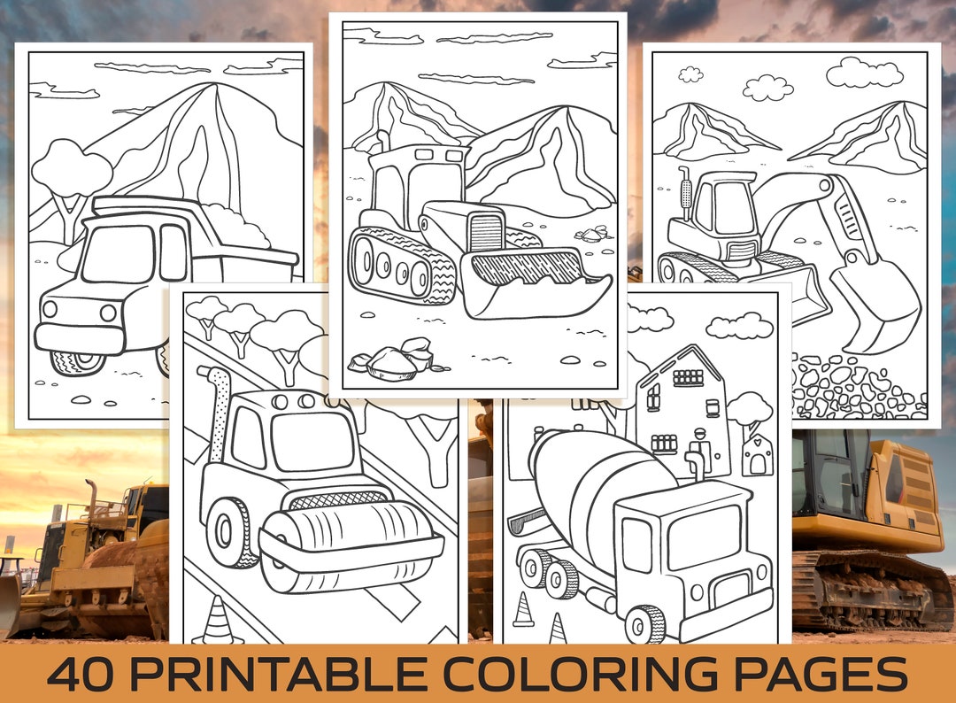 Construction Coloring Pages 40 Printable Construction Coloring Pages ...