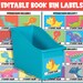 Editable Dinosaur Book Bin Labels: 16 Customizable Designs for Perfect ...