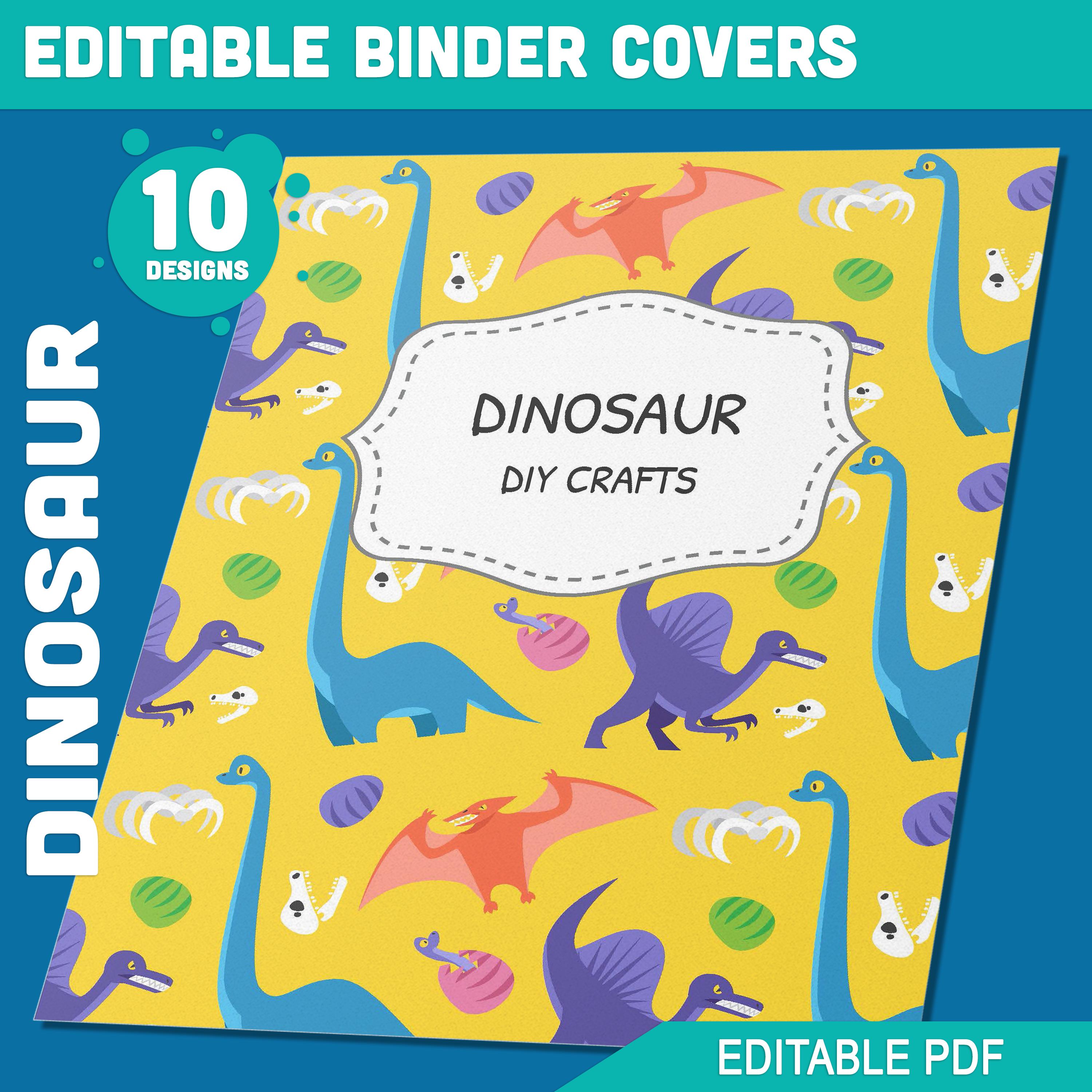 Binder Cover Printable, 10 Covers+spines, Printable, Editable, Teacher ...