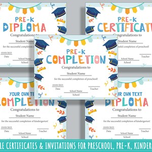 Kids' Fun Certificate and Invitation Collection: 37 Editable Pages for ...