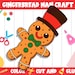 Gingerbread Man Craft Activity Color Cut and Glue for Prek - Etsy