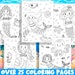 Mermaid Coloring Book, 25 Printable Beautiful Mermaid Coloring Pages ...