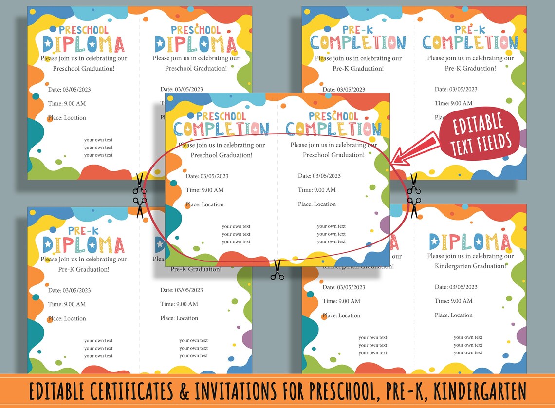 First Steps to Success: Kindergarten & Preschool Diploma, Certificate ...