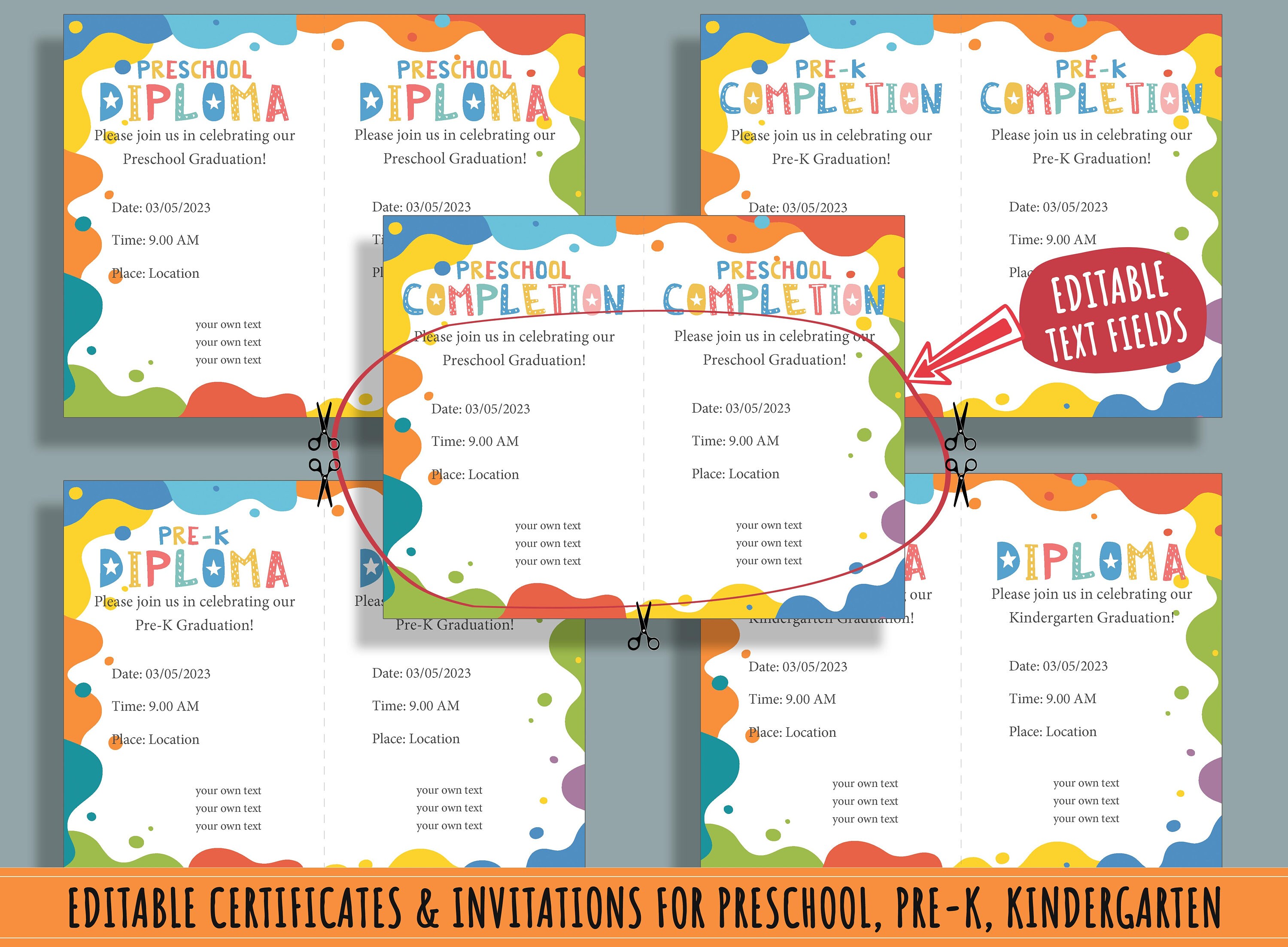 First Steps to Success: Kindergarten & Preschool Diploma, Certificate ...