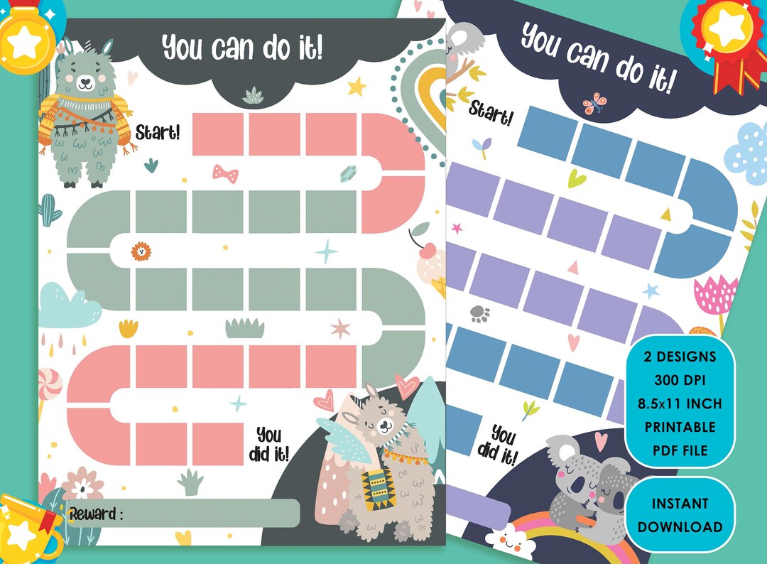 Printable Llama Reward Chart Koala Behavior Chart Girl Chore - Etsy ...