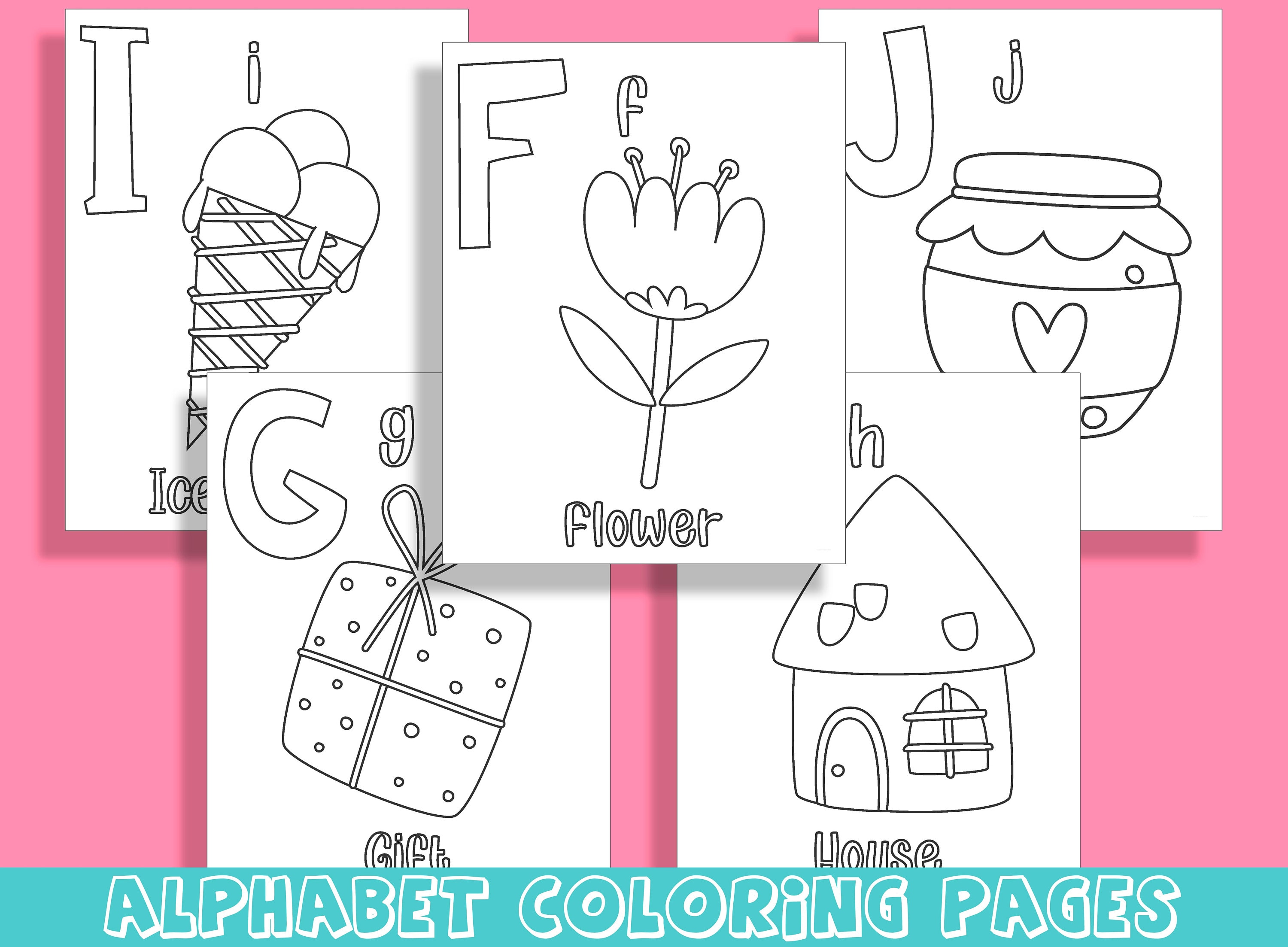 Color the Alphabet: Fun and Educational Coloring Pages for Kids, Upper ...