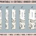 Musical Notes Binder Cover, 10 Printable/editable Covers+spines ...