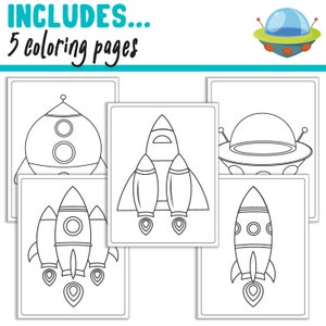 Learn How to Draw Spaceships, Directed Drawing Step by Step Tutorial ...