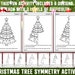 Christmas Tree Symmetry Worksheet, Christmas Trees Theme Lines of ...