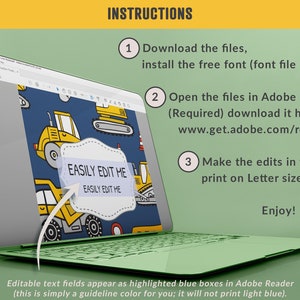 Construction Truck Binder Cover, 10 Printable & Editable Binder Covers ...