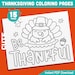 15 Festive Thanksgiving Coloring Pages for Preschool, Kindergarten ...