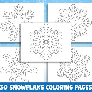 30 Snowflake Coloring Pages for Preschool and Kindergarten – High ...