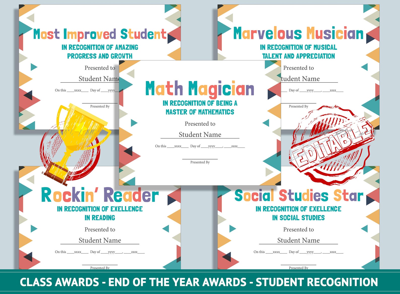 Editable End of the Year Activities End of School Year - Etsy