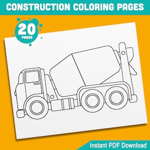 Construction Coloring Pages: 20 Fun & Engaging Worksheets for Preschool ...