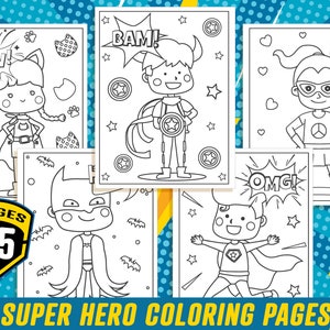 Superhero Coloring Pages: 25 Fun Designs for Kids, Perfect for ...