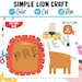 Simple Lion Craft for Kids : Color, Cut, and Glue, a Fun Activity for ...