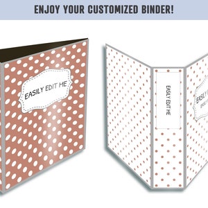 Planner Cover Pages - Earth Tone, 10 Editable Binder Covers and Spines ...