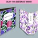 Blooming Flowers Binder Cover, 10 Printable/editable Binder Covers ...
