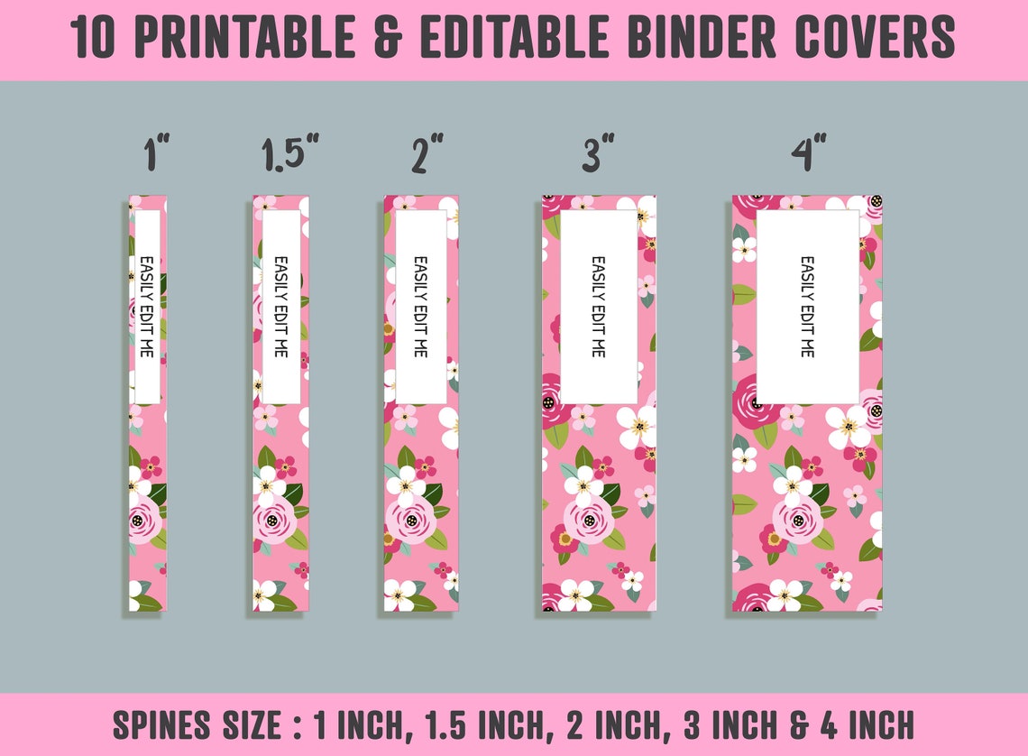 Flowers Palm Leaves Cactuses Binder Cover 10 - Etsy