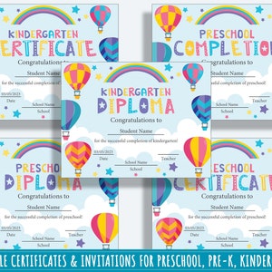Student Certificates, Editable End of Year Diplomas, Certificates, and ...
