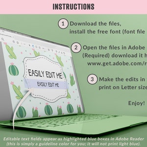 Binder Cover Printable Editable, 10 Binder Covers+spines, Binder ...