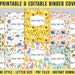 Binder Covers for School, 10 Printable & Editable Binder Coversspines ...