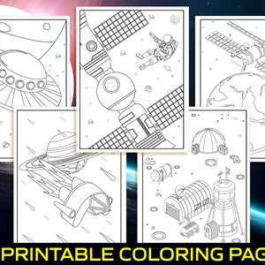 Space Coloring Pages 40 Printable Space Coloring Pages for Kids, Boys ...