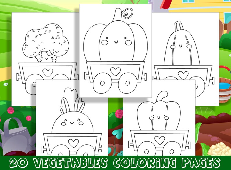Fun and Educational Vegetable Coloring Pages for Preschool and ...