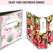 Fruit and Floral Binder Cover, 10 Printable & Editable Binder Covers ...