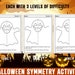 Halloween Symmetry Worksheet, Halloween Theme Lines of Symmetry ...