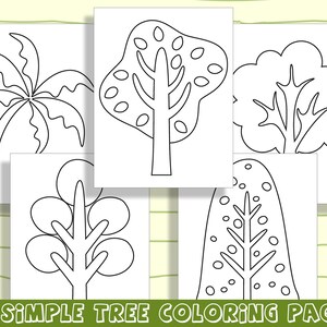 Tree Coloring Pages: 25 Fun and Easy Designs for Preschool and ...