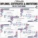 Editable Diplomas for 4th Grade, Certificates for 1st-8th Grade, and ...