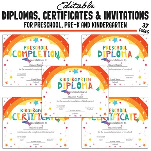 37 Customizable Rainbow-themed Pre-k, Kindergarten, and Preschool ...