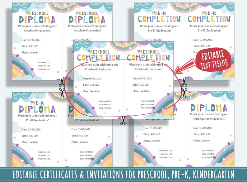 Colors of Success: 37 Pages of Rainbow-themed Diplomas, Certificates ...