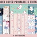 Binder Cover Printable 10 Coversspines Printable Editable - Etsy