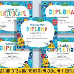 Little Learner's Diploma, Certificate, Invitation Collection: 37 ...