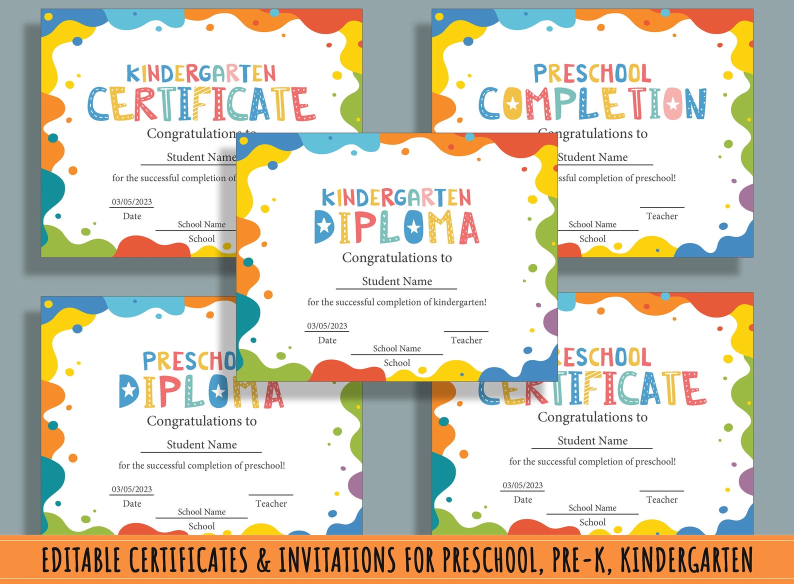 First Steps to Success: Kindergarten & Preschool Diploma, Certificate ...