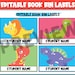 Editable Dinosaur Book Bin Labels: 16 Customizable Designs for Perfect ...