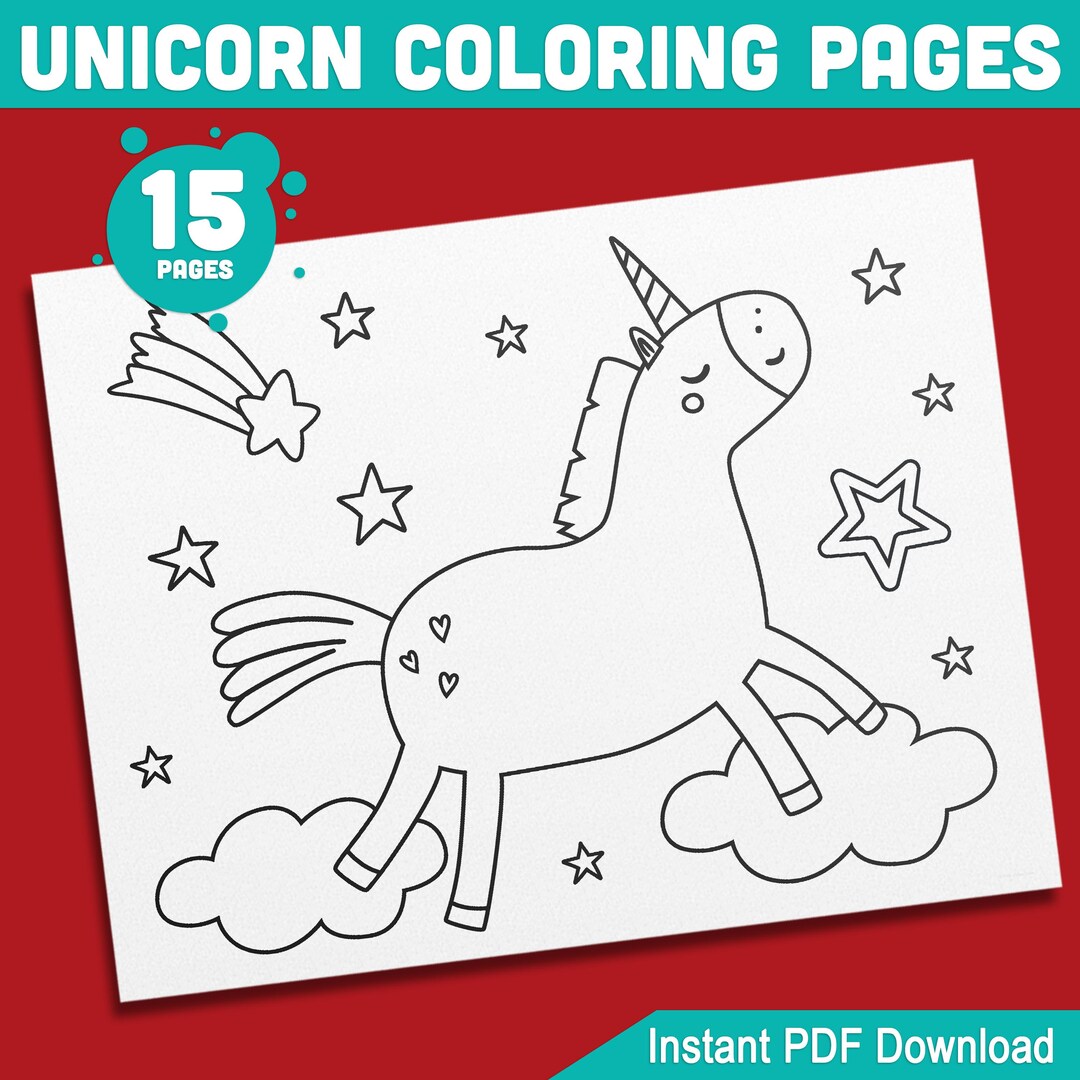 Unicorn Coloring Pages: 15 Adorable Designs for Preschool ...