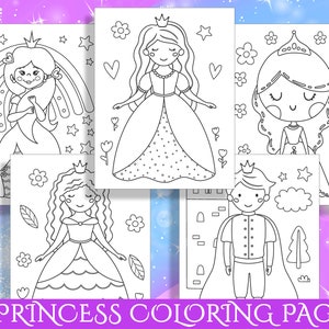Magical Princess Coloring Pages: 15 Enchanting Coloring Book Designs ...