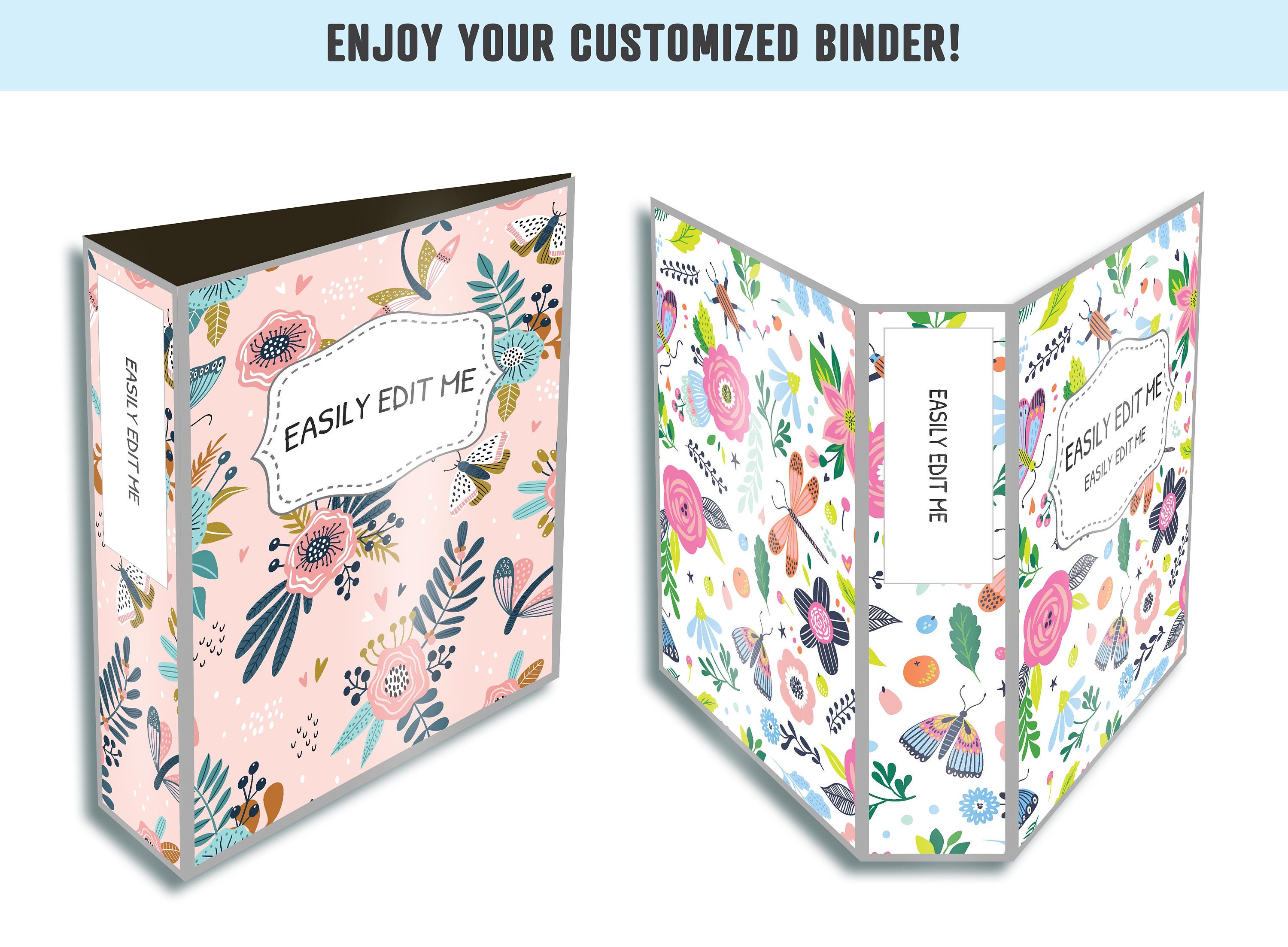 Binder Cover Printable 10 Coversspines Binder Insert - Etsy
