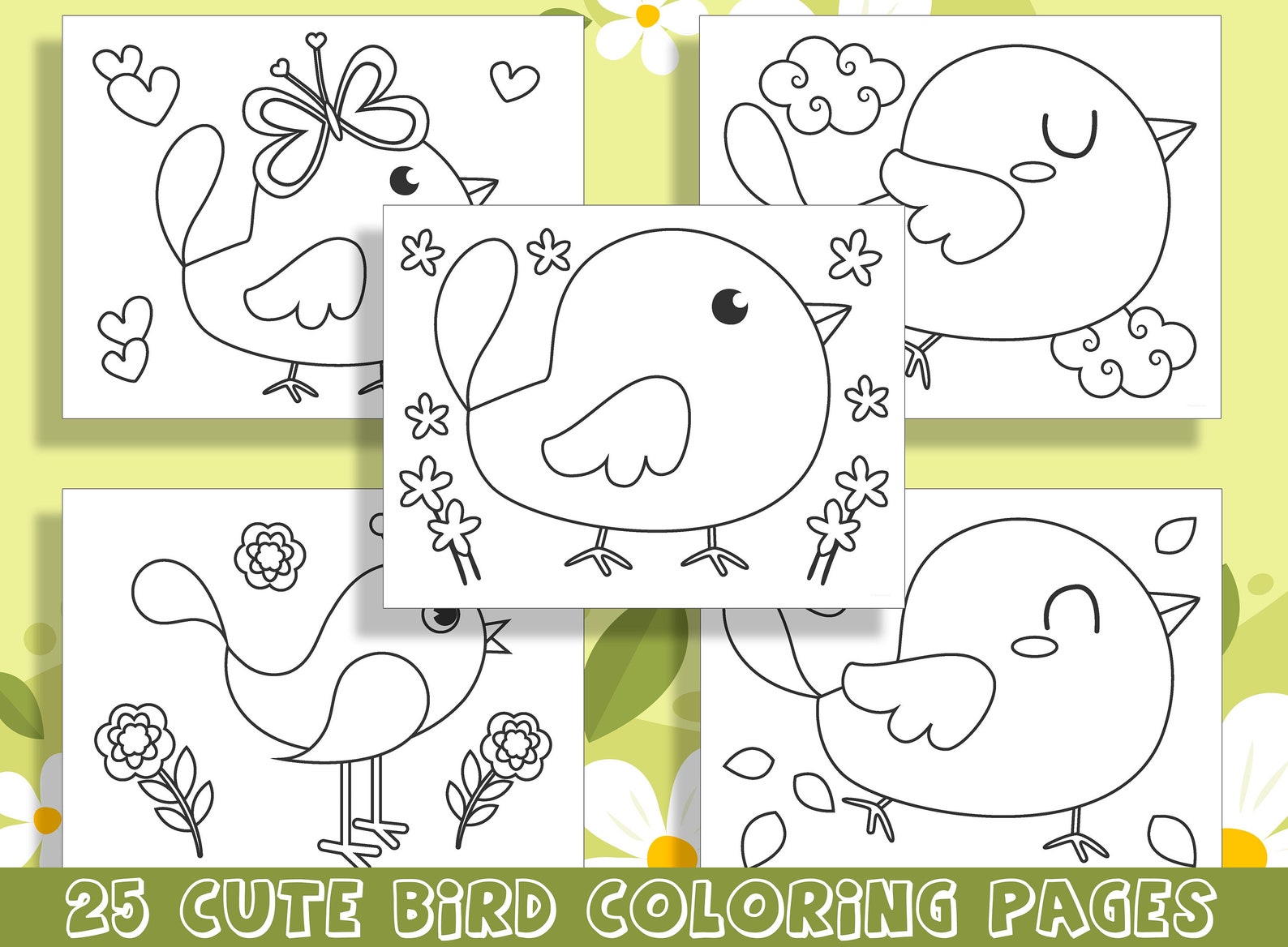 Cute Bird Coloring Pages: 25 Adorable Designs for Preschool and ...