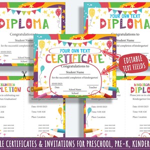 Editable Funny Class Awards, End of the Year Awards, Diplomas ...