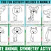 Cute Animal Symmetry Worksheet, Cute Animal Theme Lines of Symmetry ...