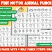 Fine Motor Animal Punch, Cute Animal Hole Punch Activities for Task ...