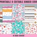 Dots and Hearts Binder Cover, 10 Printable/editable Binder Covers ...