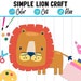 Simple Lion Craft for Kids : Color, Cut, and Glue, a Fun Activity for ...